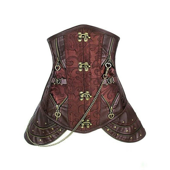 DirtyGirly | Intimates & Sleepwear | Brown Steampunk Corset Pirate ...